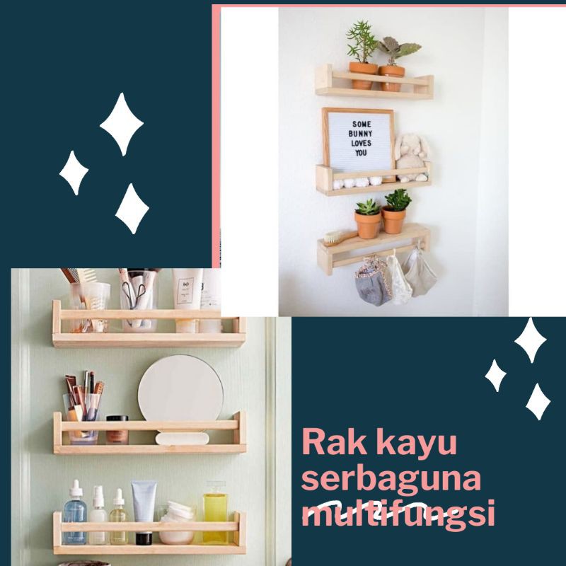 Jual RAMBU rak bumbu dapur tempat bumbu serbaguna rak buku rak tanaman ...