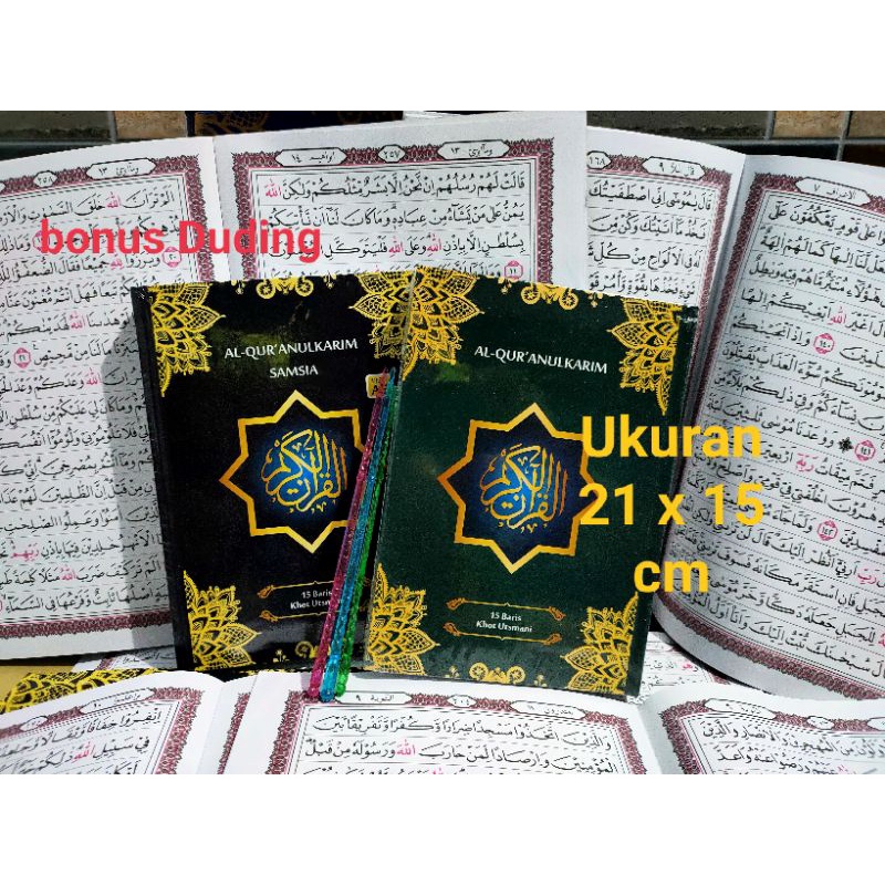 Jual Al Quran Khot Utsmani A5 Samsia 15 Baris,Al Qur'an Samsia 15 Baris ...