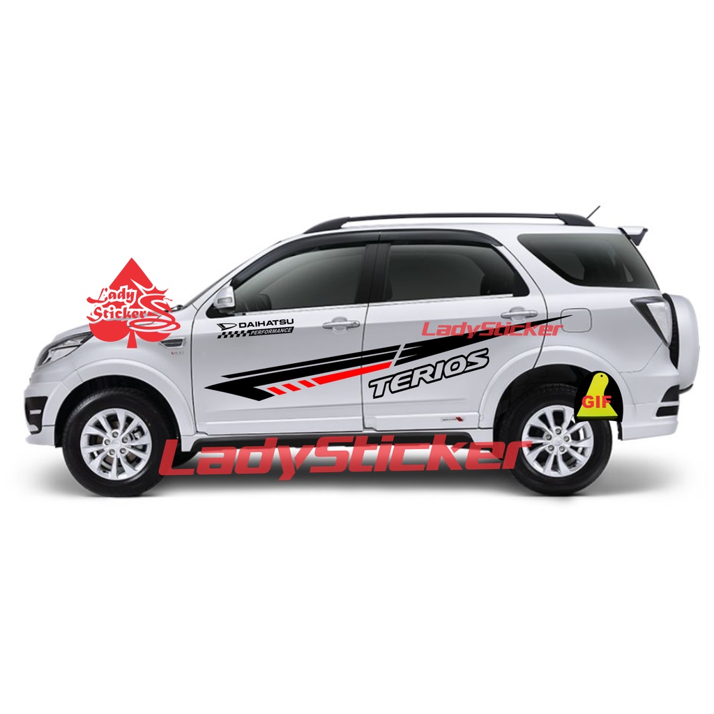 Jual Sticker stiker mobil Terios cutting stiker sisi samping mobil ...