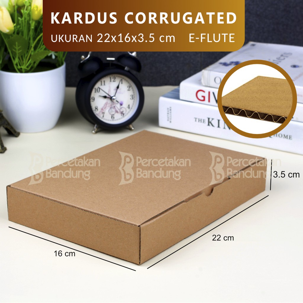 Jual Kardus Corrugated 22x16x3.5 CM | Die Cut | Kotak Karton | Box Packing Souvenir Pizza ...