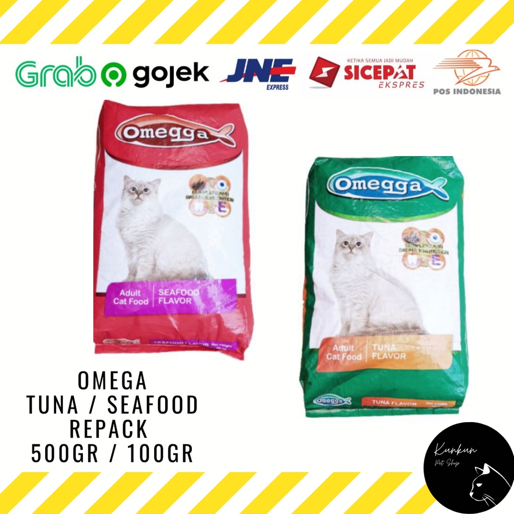 REPACK - OMEGA VARIAN TUNA / SEAFOOD (DRY CAT FOOD) TUNA - 500GR | pgmall
