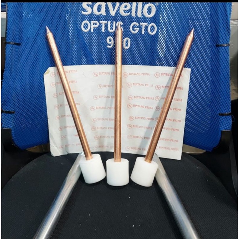 Jual Paket Splitzen Petir 5/8" Full Tembaga 30cm + Sok Teflon + Pipa 3/ ...
