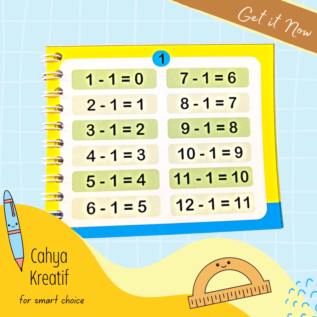Jual Buku Belajar Pengurangan Angka 1-20 | Shopee Indonesia