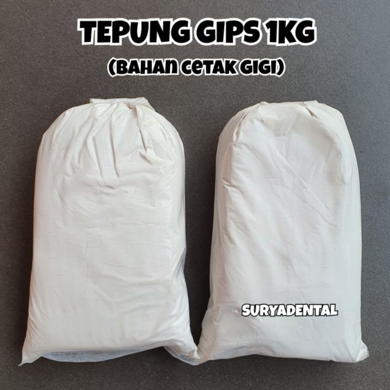 Jual TEPUNG SUPER GIPS PUTIH 1KG | KAPUR GYPSUM POWDER DENTAL | Shopee ...