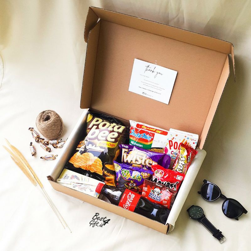 Jual Snack Box, Gift Box, Big Box Snack free Request gift card/kartu ...