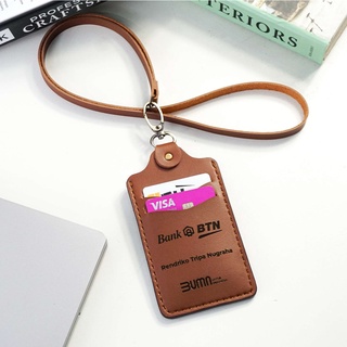 Jual Name Tag Kulit Custom Logo dan nama,Name tag custom,name tag bni ...