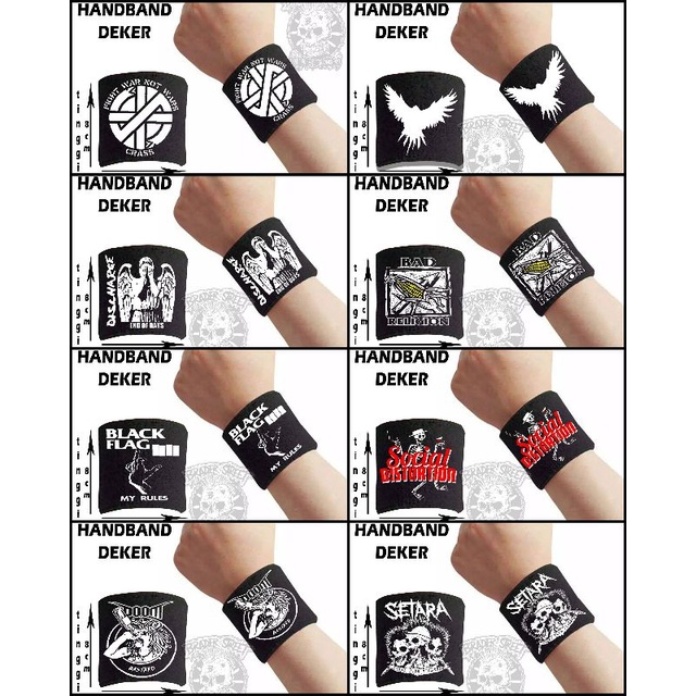 Jual deker tangan,handban,ikat tangan,deker band punk,assesoris punk ...