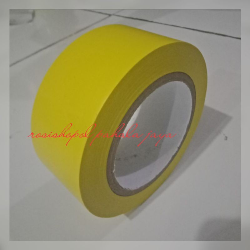 Jual Lakban lantai kuning / floor marking yellow uk 2 inci 48mm | Shopee Indonesia
