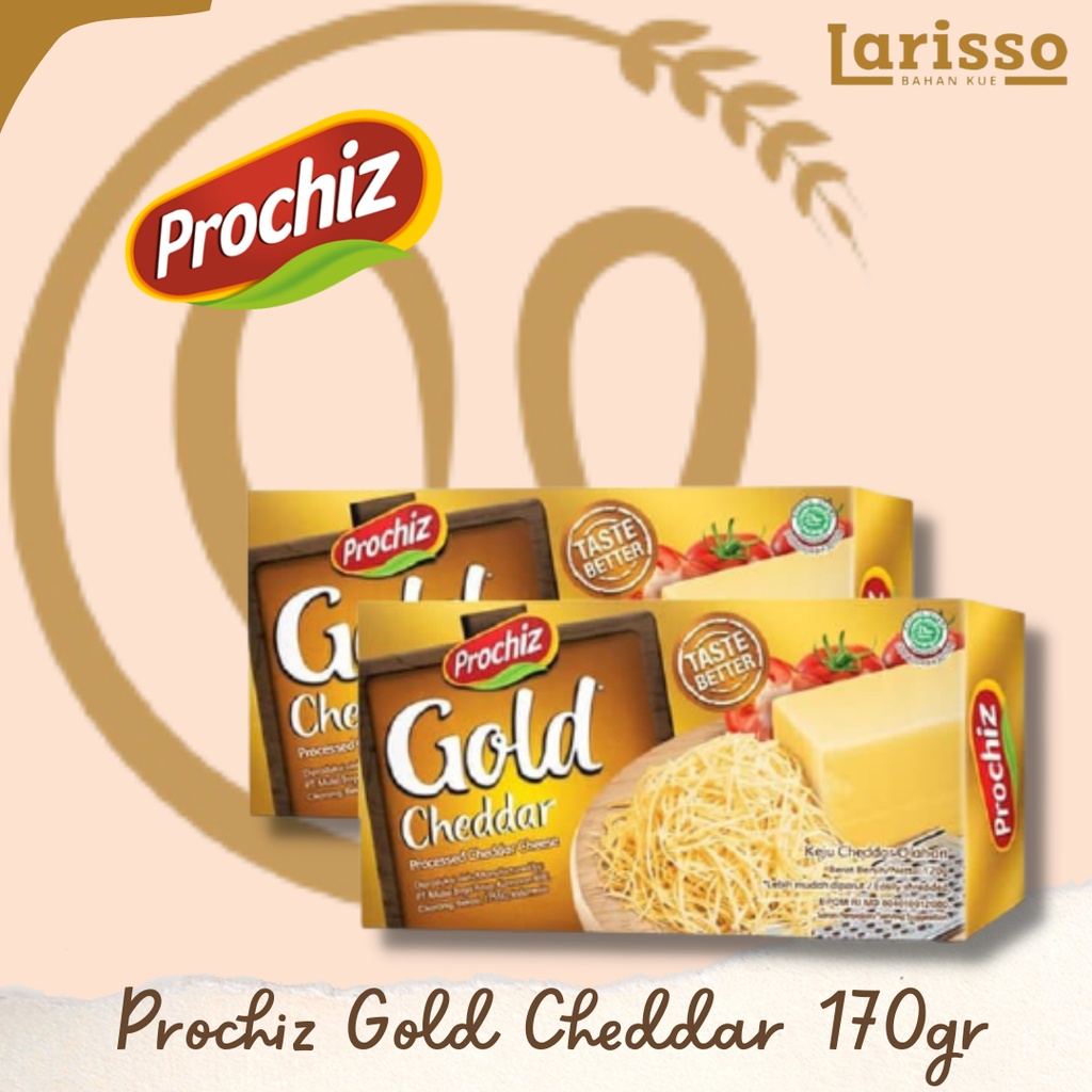 Jual KEJU PROCHIZ CHEDDAR GOLD 160GR CHEDDAR CHEESE KEJU PARUT CHEDDAR ...