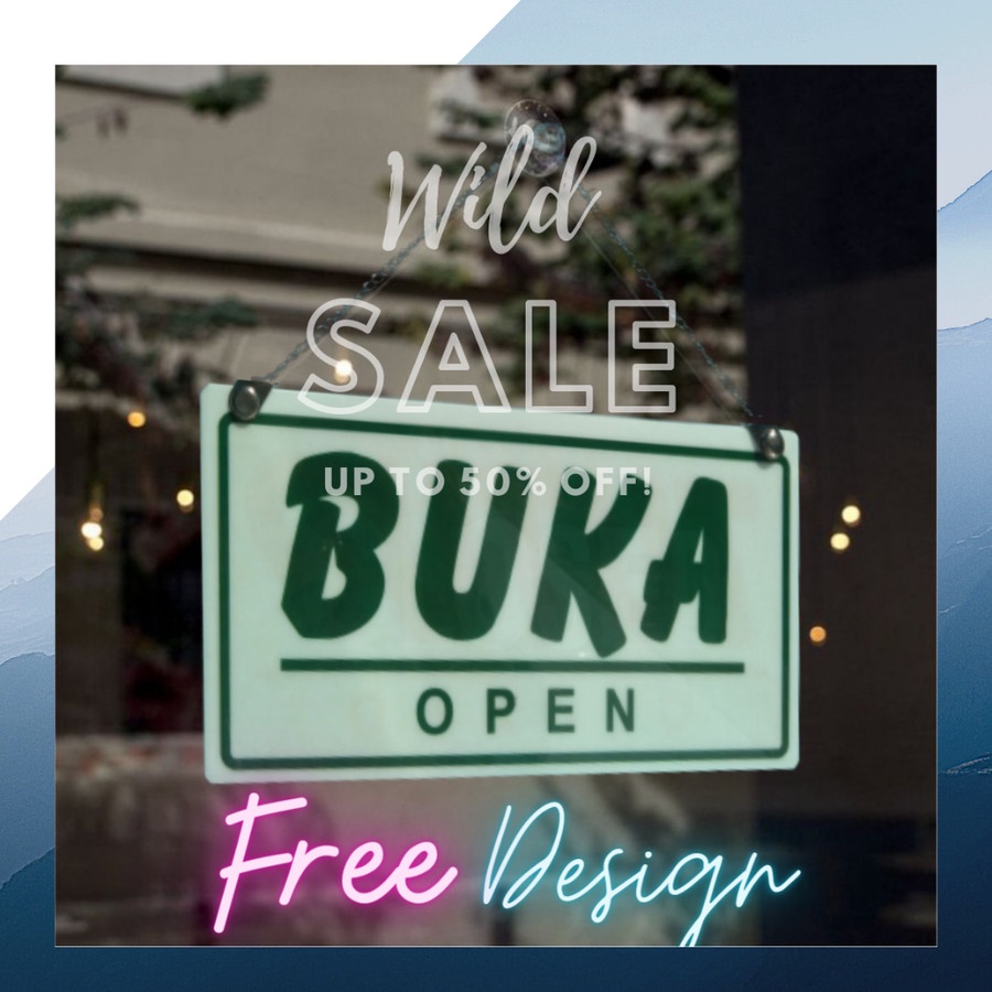 Jual Tulisan Open Close Toko / Sign Open Close | Shopee Indonesia