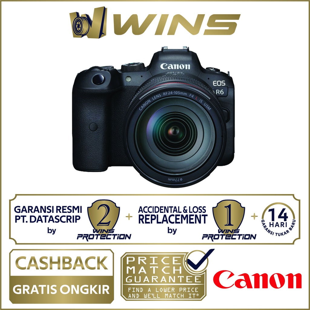 Jual Canon EOS R6 24-105mm IS USM Mirrorless Digital Camera Garansi ...