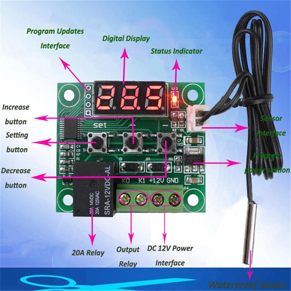 Jual Temperature Control Digital Switch Pengatur ON OFF Otomatis Suhu ...