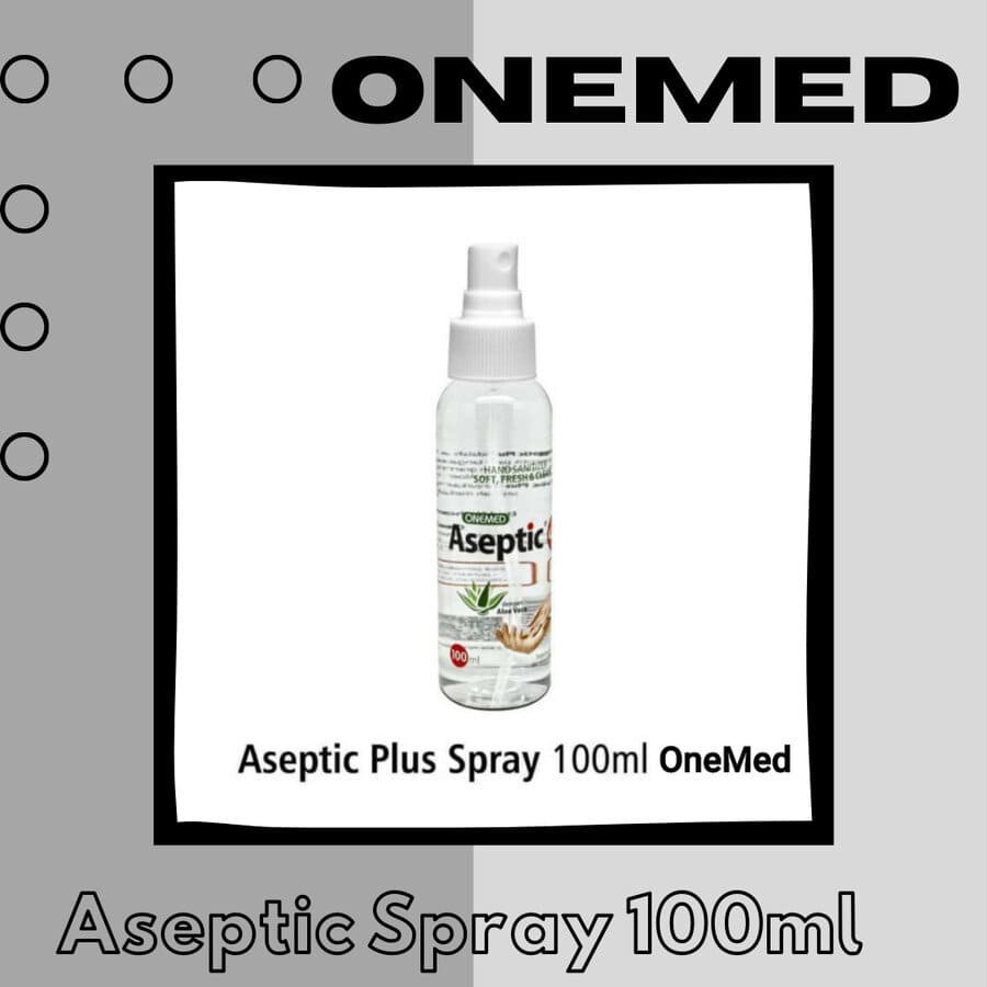 Jual ASEPTIC PLUS SPRAY 100 ml ONEMED / HAND SANITIZER SPRAY | Shopee ...
