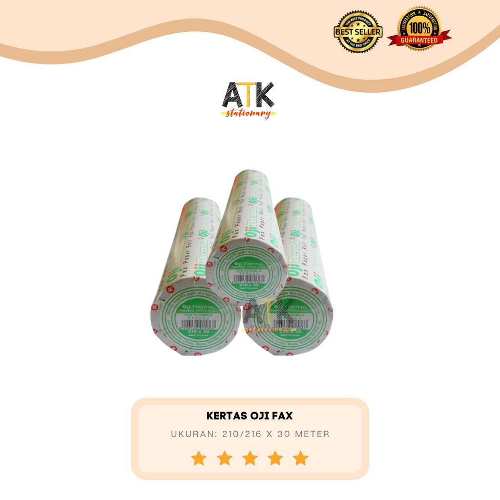 Jual Kertas Fax Oji fax 210x30 atk Indonesia|Shopee Indonesia