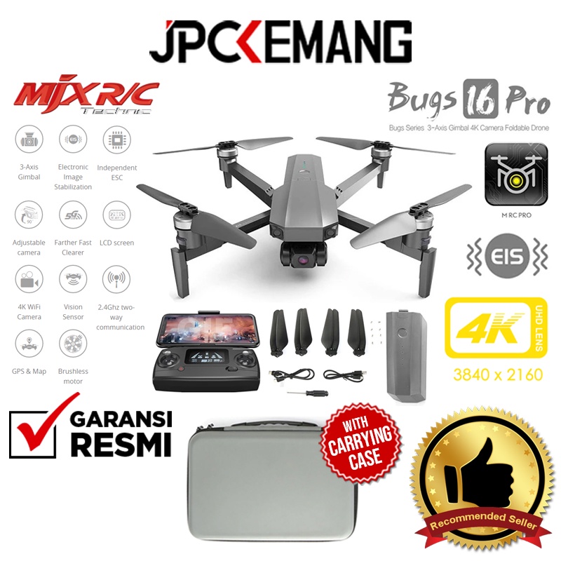 Jual Drone MJX Bugs 16 Pro B16 Pro EIS MJX Bugs 16Pro 4K Garansi Resmi Indonesia|Shopee Indonesia