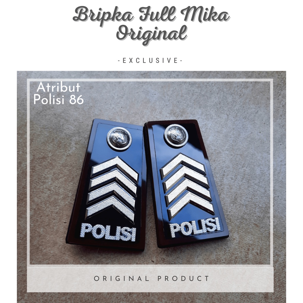 Jual Pangkat bripka full akrilik - pangkat bripka full mika - pangkat ...