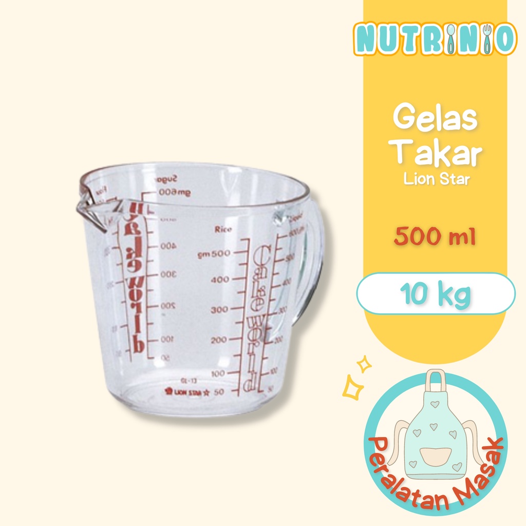 Jual Lion Star Gelas Takar 500 ml | Gelas Takar MPASI | Measuring Cup ...