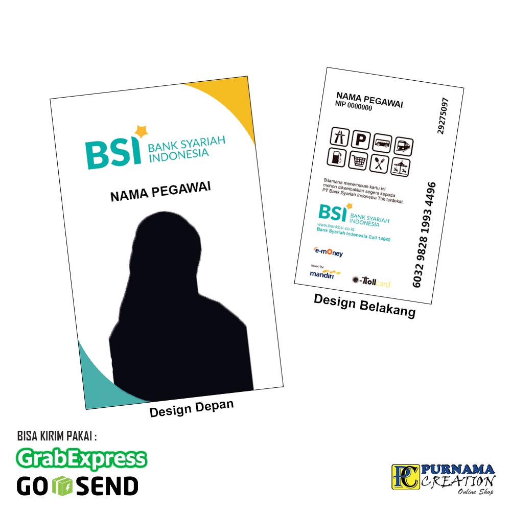 Jual Idcard BSI Id Card Bank Syariah Indonesia E money Emoney E toll