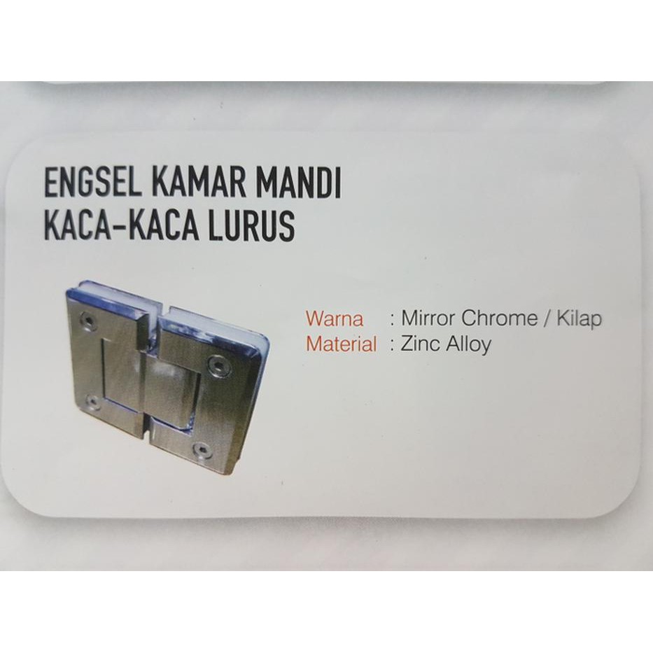 Jual Glass Shower Hinge KACA-KACA 180 Derajat Engsel Pintu Kaca Kamar ...