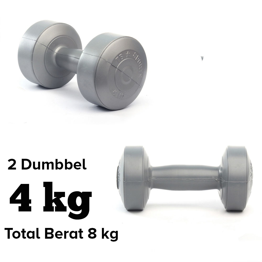 Jual Barbel dumbbel Hercules stamina 4 KG - 2 pcs ( total berat 8kg ...