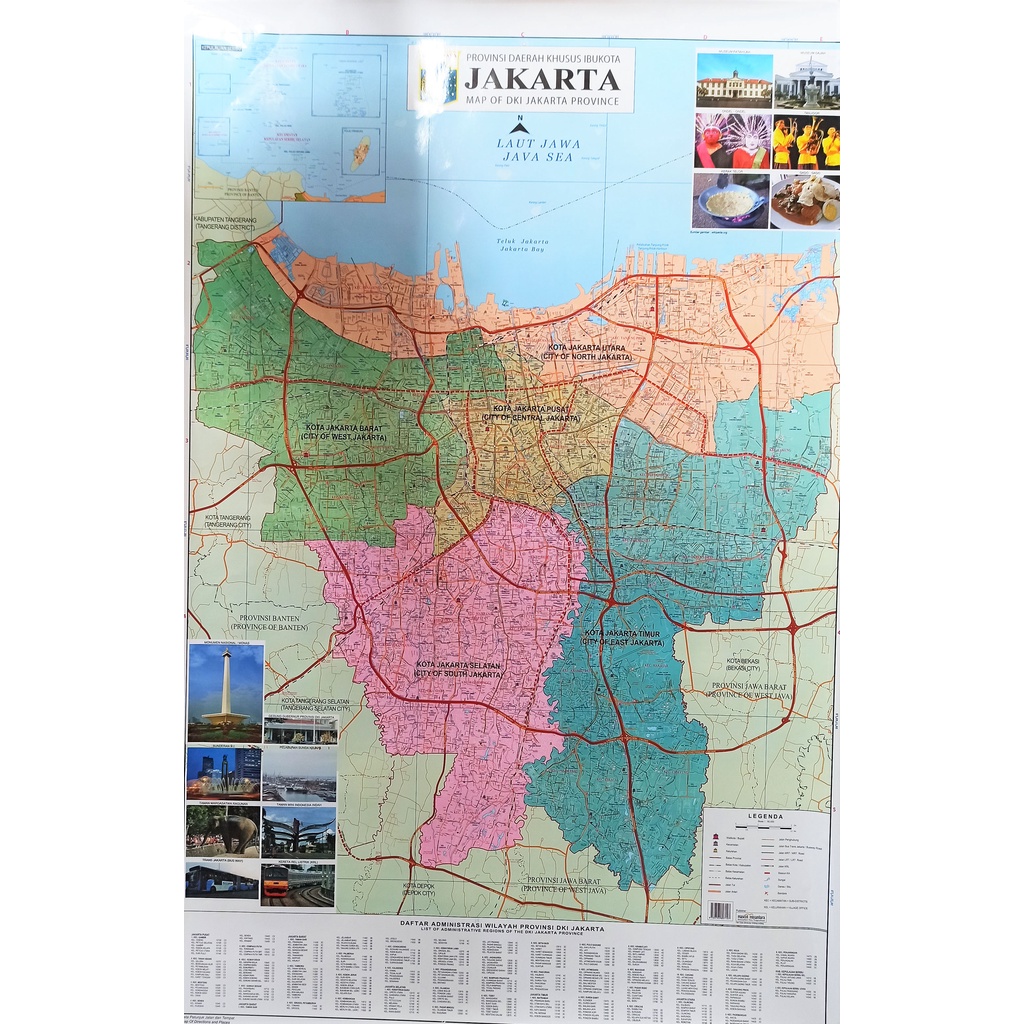 Jual Peta DKI Jakarta Peta lembaran | Shopee Indonesia