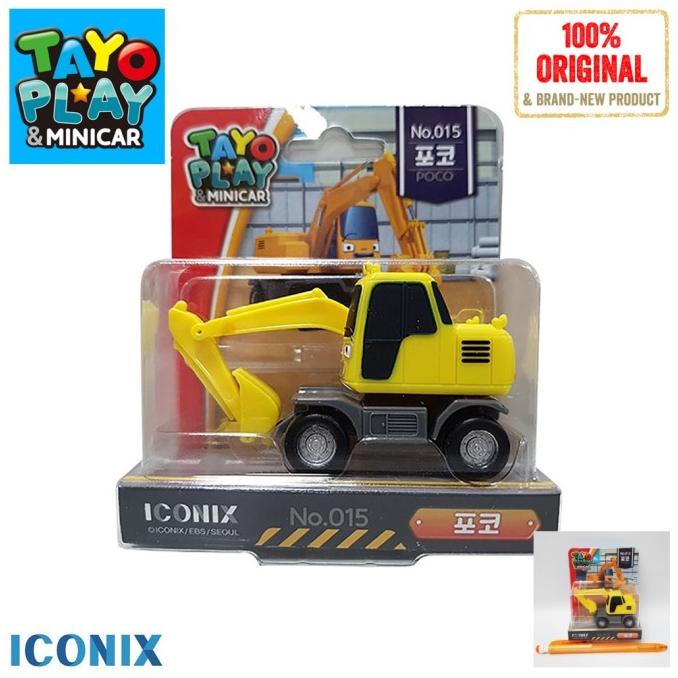 Jual Iconix Tayo The Little Bus Play Minicar Poco Excavator Korean Toys ...