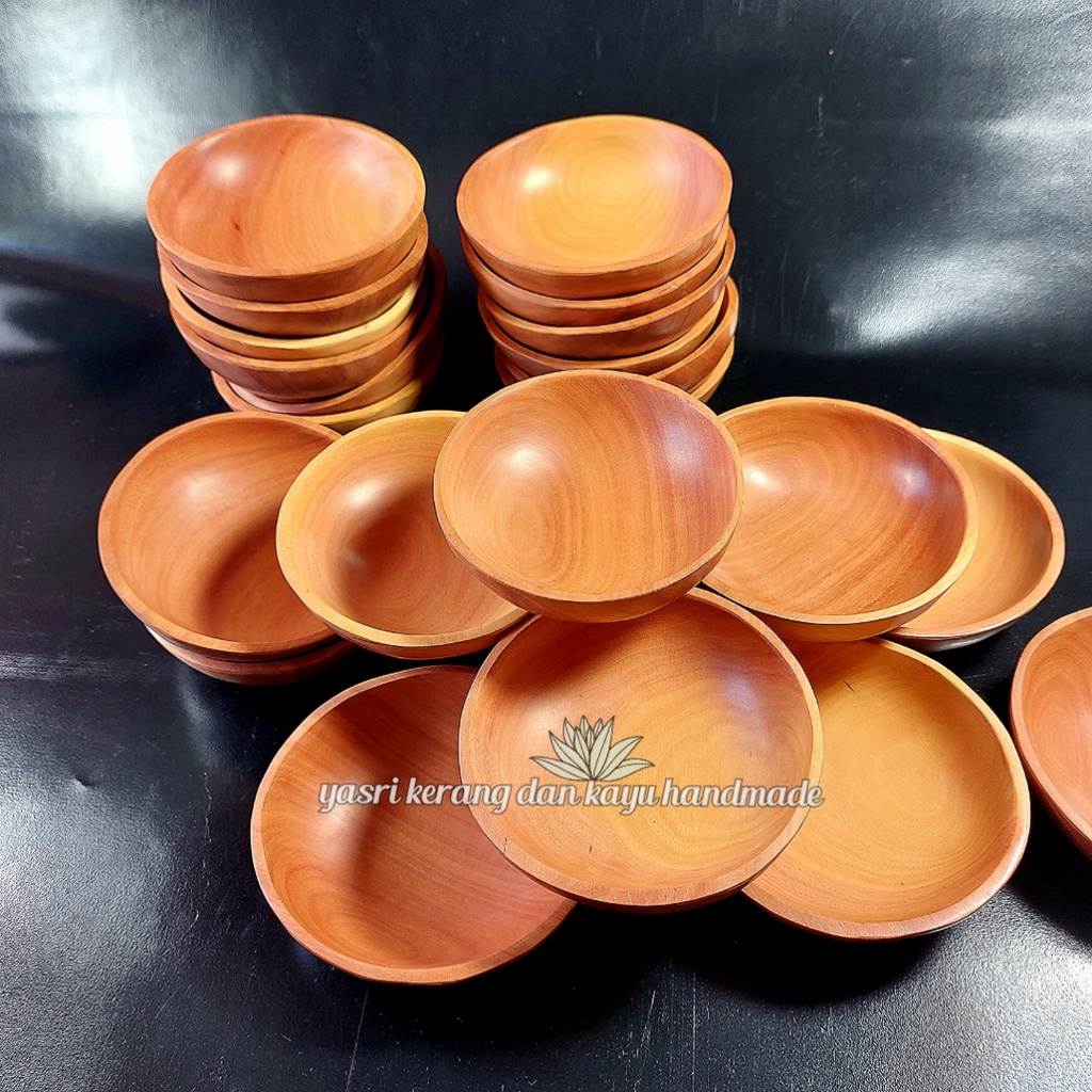 Jual Mangkuk kayu sawo - Mangkok kayu diameter 10 cm | Shopee Indonesia
