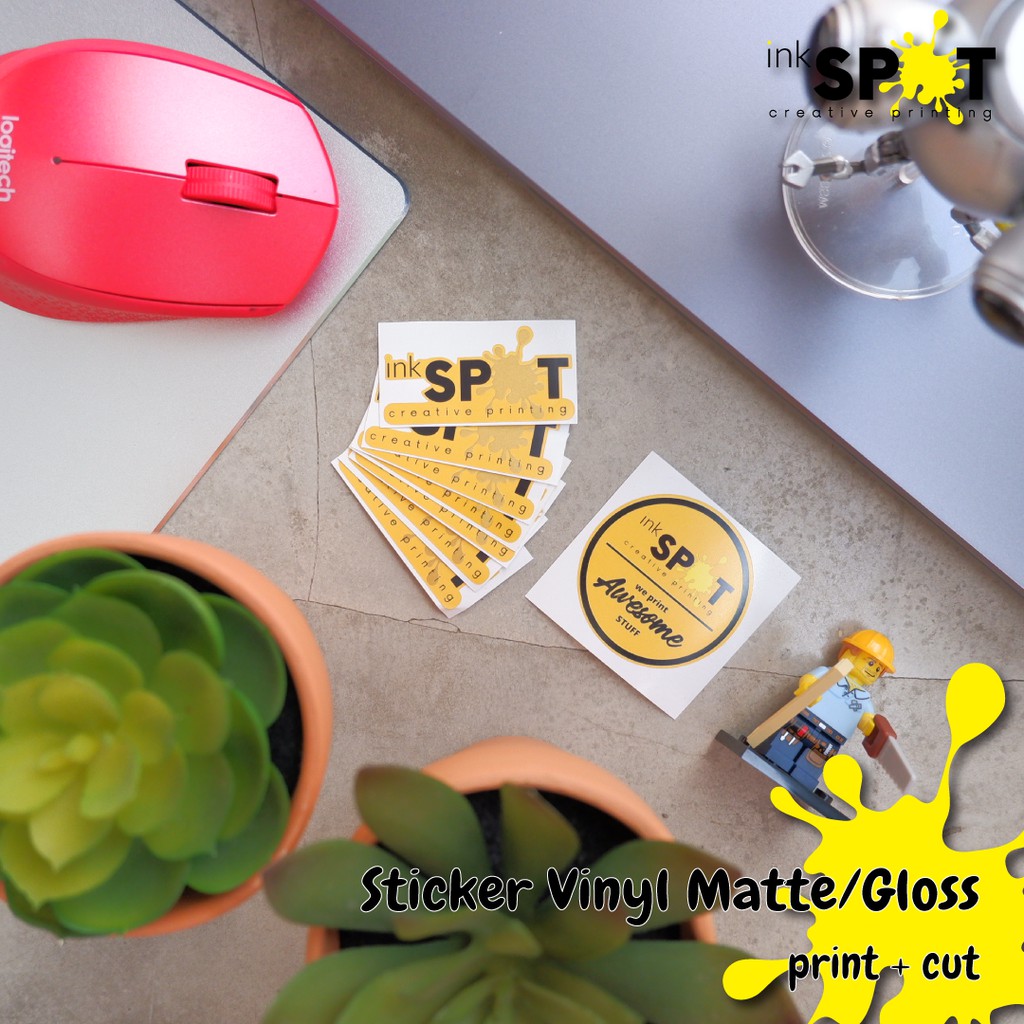 Jual Cetak Sticker Vinyl Matte + Potong (2 x 2 cm s/d 6 x 6 cm ...