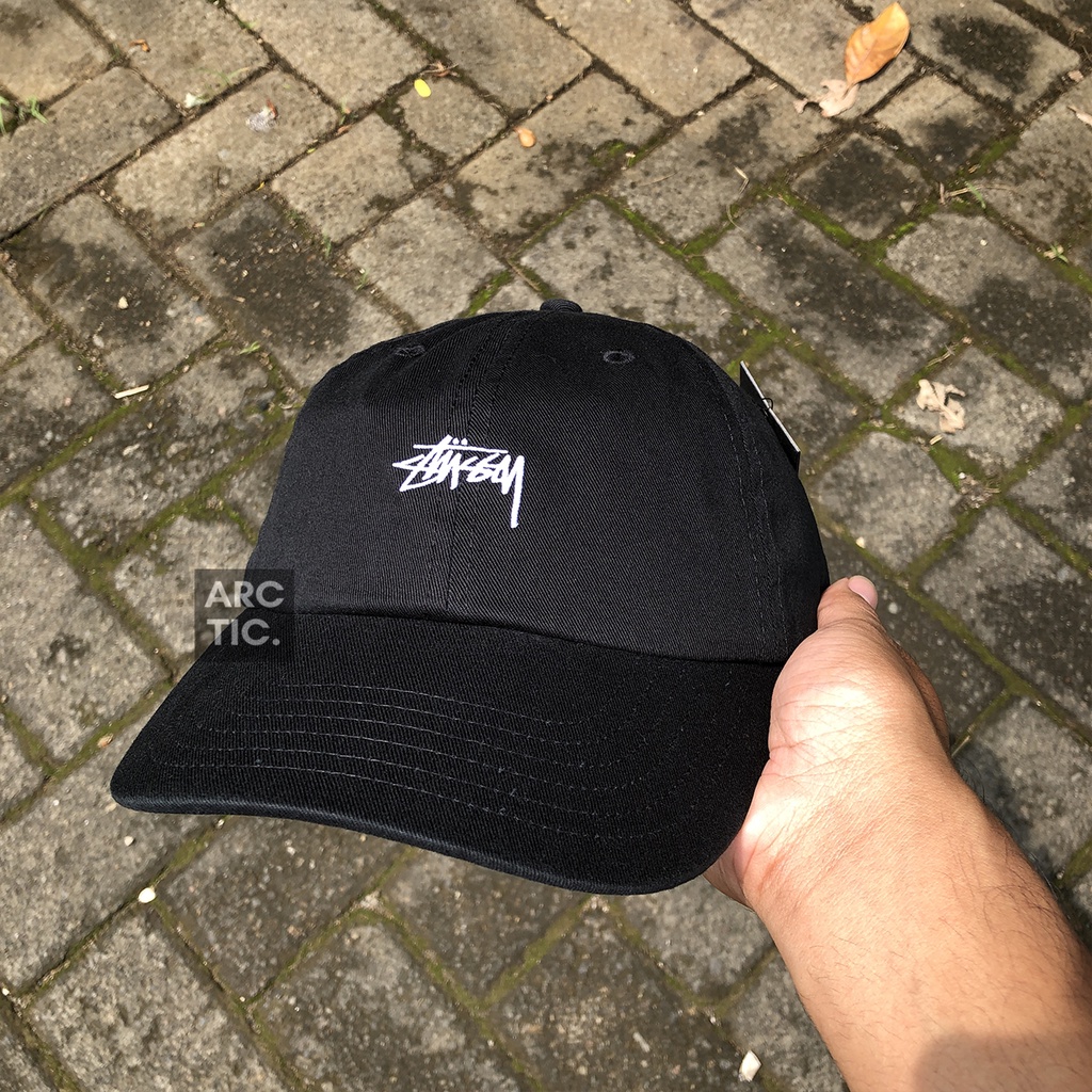 Jual STUSSY STOCK LOW PROFILE CAP - WHITE LOGO | TOPI STUSSY | Shopee ...