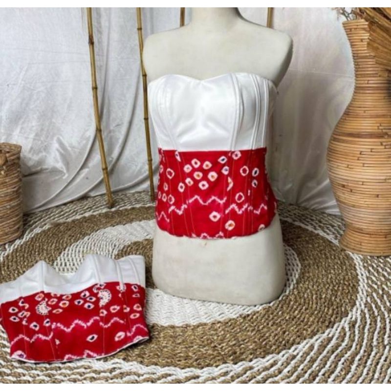 Jual KAMISOL KOMBINASI KAIN JUMPUTAN DENGAN SATIN MODEL TULANG 18 ...