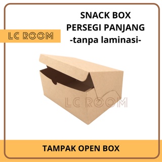 Jual Paper Box Kraft Coklat Box Tahu Croffle Gorengan Tanpa Laminasi ...
