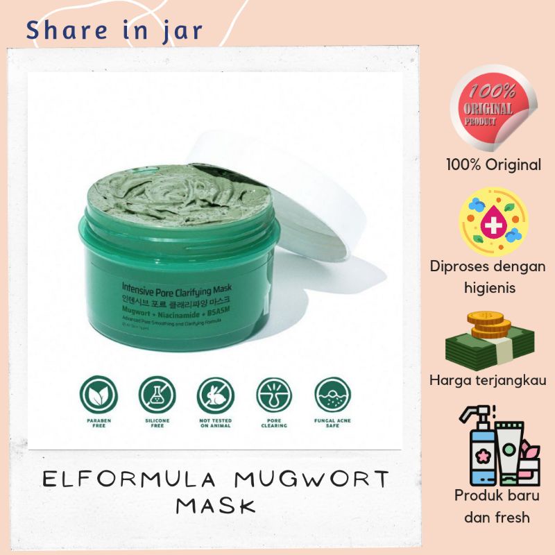 Jual Elformula Intensive Pore Clarifying Mugwort Mask | Shopee Indonesia