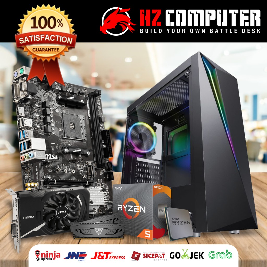 Jual PC Gaming | Design | Rendering - AMD Ryzen 5 3600 - 8GB RAM - SSD ...