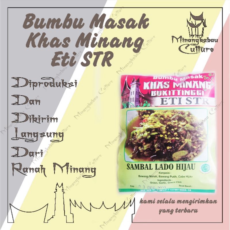 Jual Bumbu masakan Minang Eti STR SAMBA LADO HIJAU khas Sumatra Barat ...