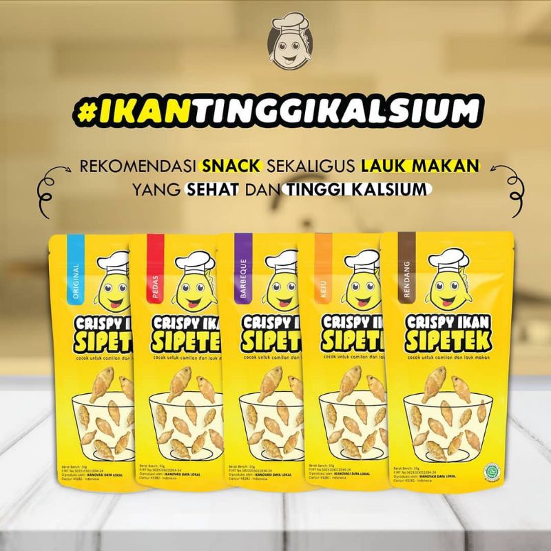 Jual Sipetek Ikan Goreng Petek Crispy Krispi Lauk Makan Cemilan Jajanan ...