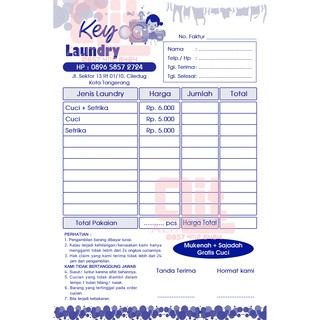 Jual CETAK NOTA/BON LAUNDRY | Shopee Indonesia