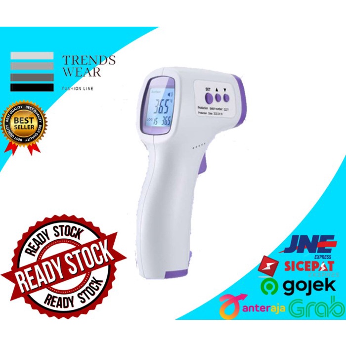 Jual thermometer infrared digital non contact termometer not omron ...