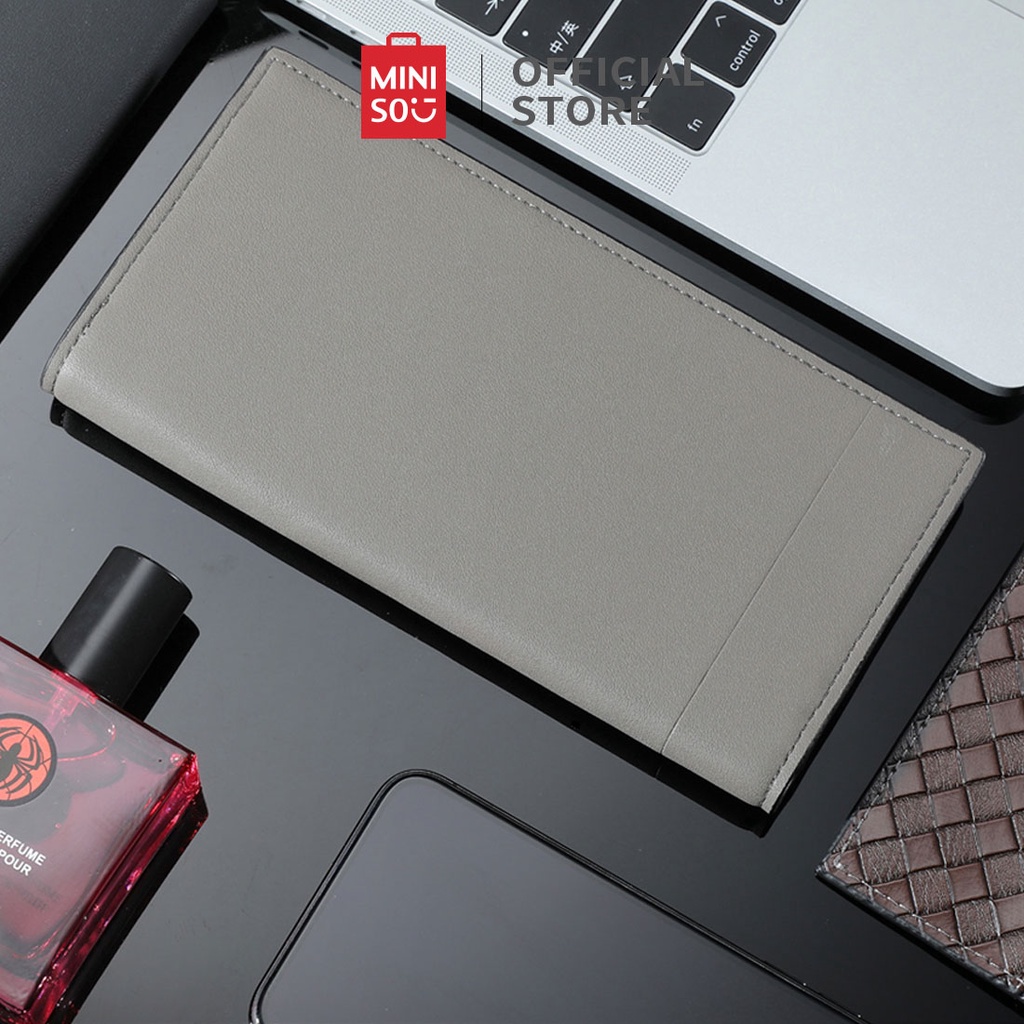 Review tentang Miniso dompet pria panjang Tipis branded original kulit ...