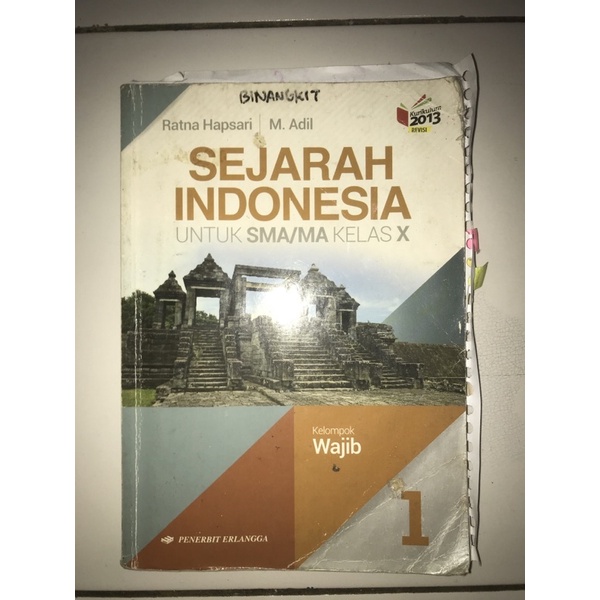 Jual Buku Sejarah Indonesia - Kelas X - Erlangga | Shopee Indonesia
