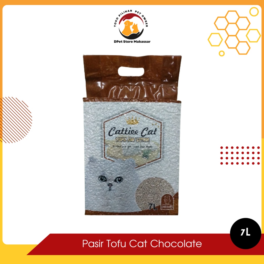 Jual Pasir Kucing-Pasir Tofu Cat Chocolate 7Ltr | Shopee Indonesia