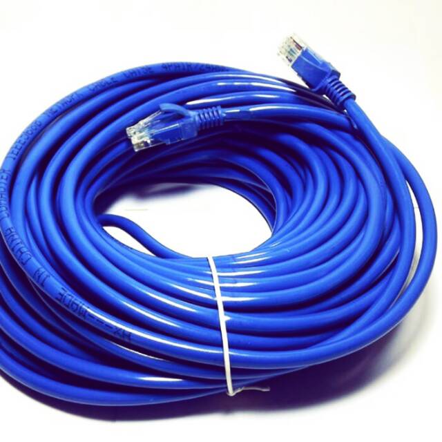Jual KABEL LAN cat5e 20meter - tinggal colok cocok untuk semua router ...