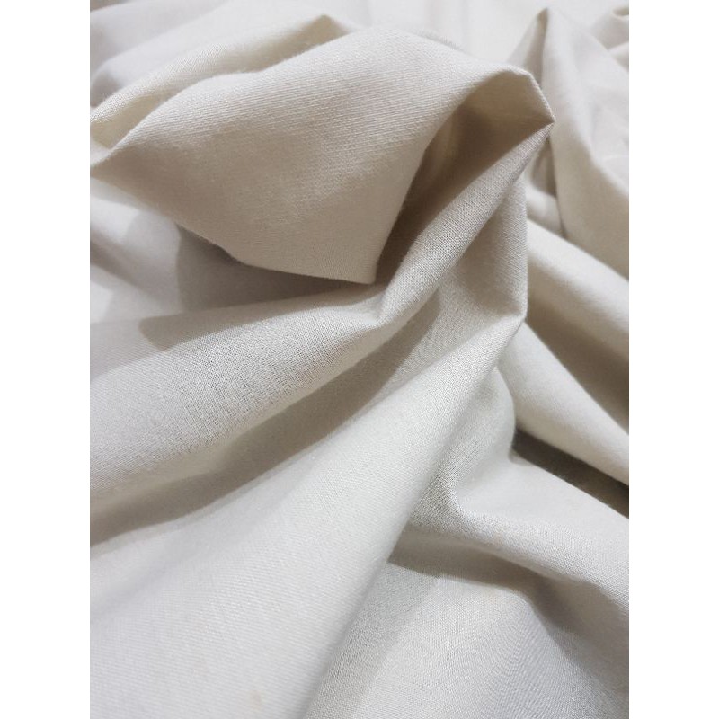 Jual Kain Katun Linen Polos Natural Off White Lebar 150 cm HARGA PER ...