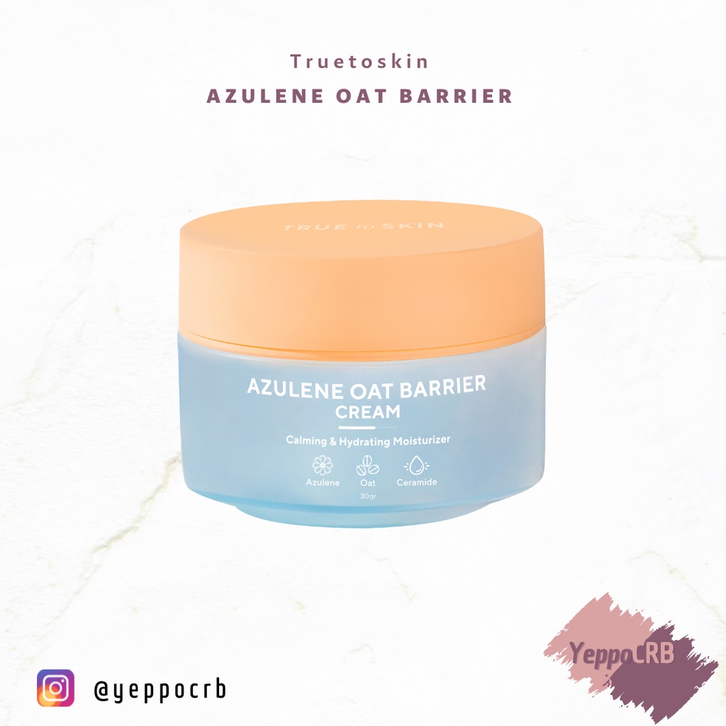 Jual [Yeppocrb] True to Skin - Azulene Oat Barrier Moisturizer Cream ...