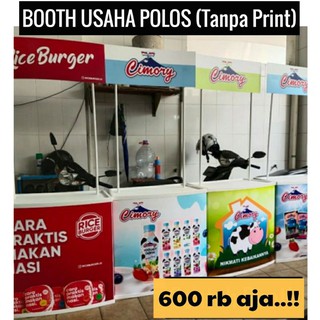 Jual Booth portable polos murah gerobak usaha kuliner minuman makanan ...
