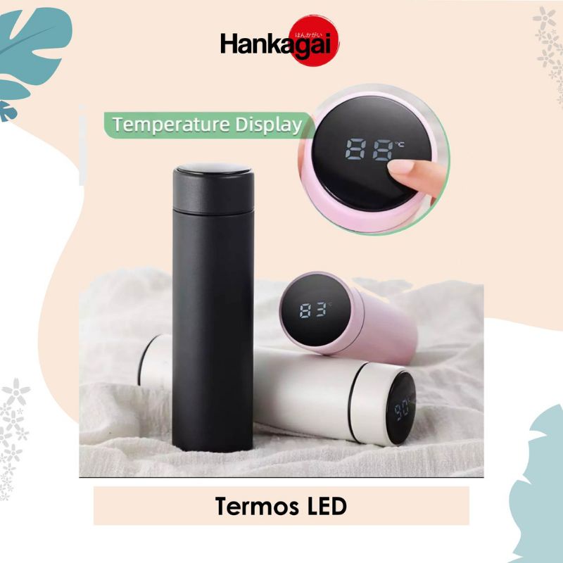Jual Termos LED Indikator Suhu Temperatur Botol Minum Air Panas Dingin ...