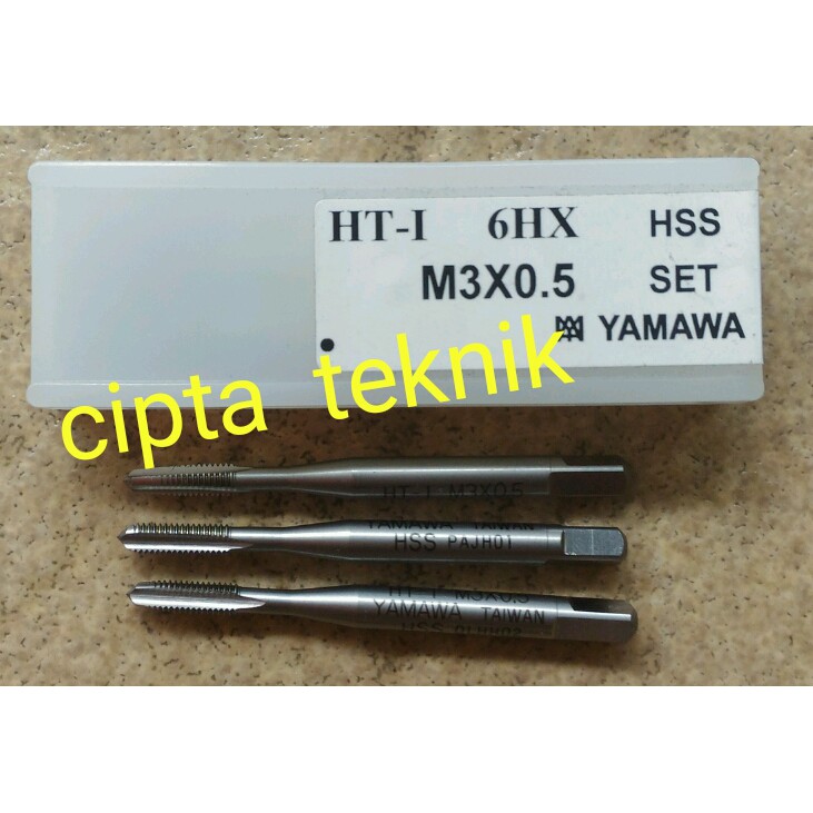 Jual Hand Tap Yamawa M3 x 0,5 - Handtap Yamawa M3x0.5 | Shopee Indonesia