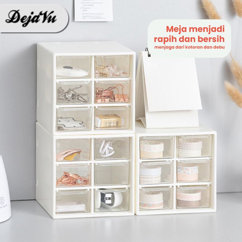 Jual Dejavu Laci Mini Meja Rias Rak Penyimpanan Kosmetik Stationary ...