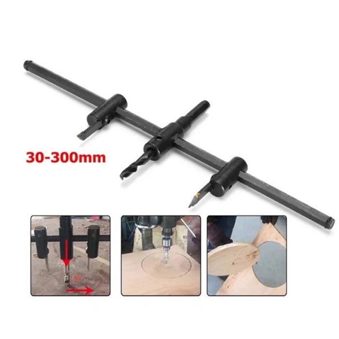 Jual adjustable circle hole saw cutter adjustable circle cutter 30-300 ...