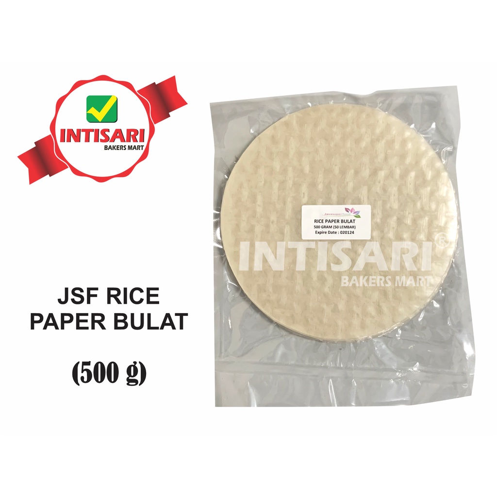 Jual JSF RICE PAPER BULAT 500 G (50 LEMBAR) | Shopee Indonesia