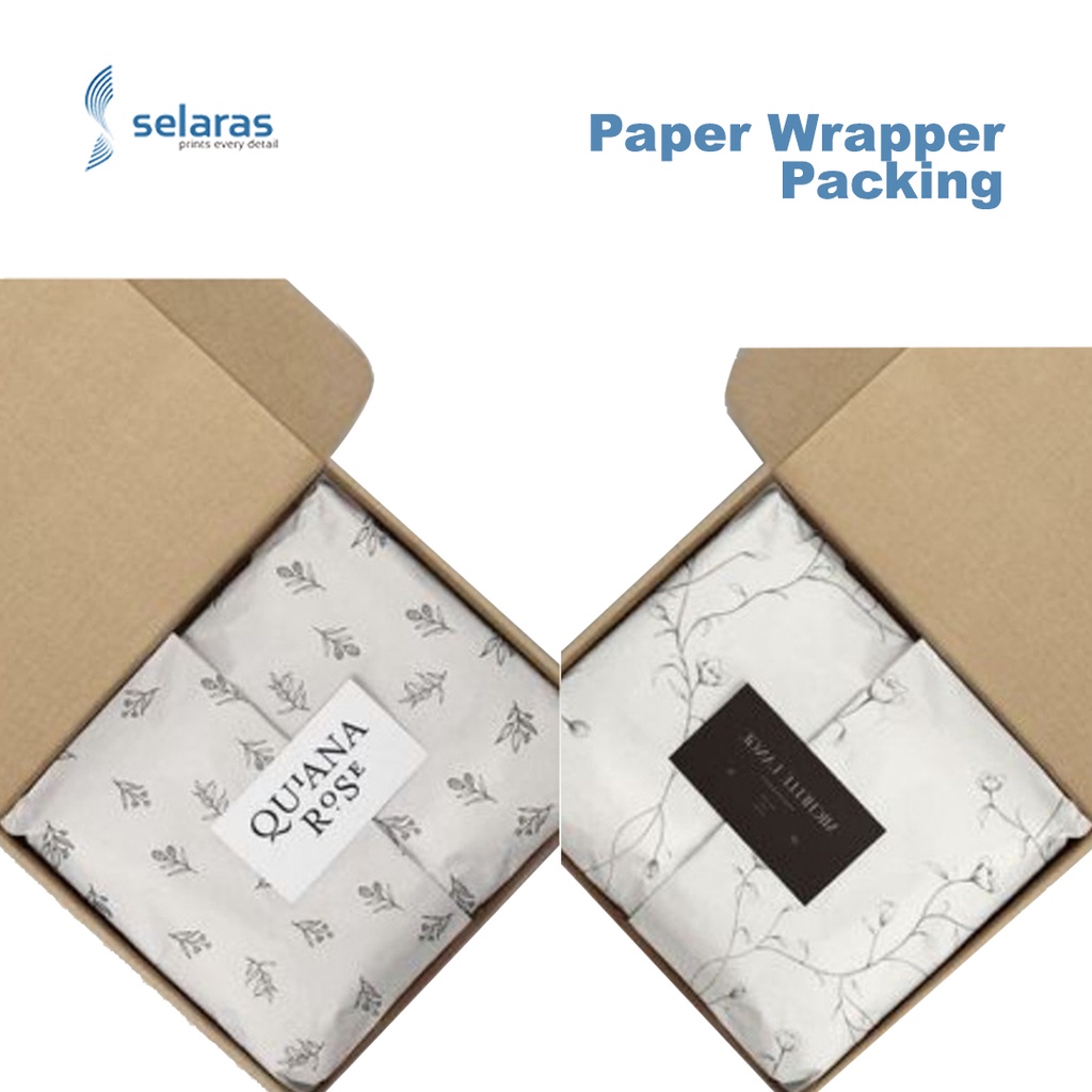 Jual Kertas Tisu / Paper Wrapper Custom Packing Hijab / hampers ...